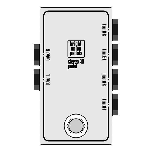 Stereo AB Input Switch – True Bypass - Bright Onion Pedals